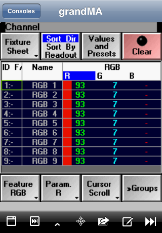grandMA remote (by MA Lighting Technology GmbH) - (iOS Apps) — AppAgg
