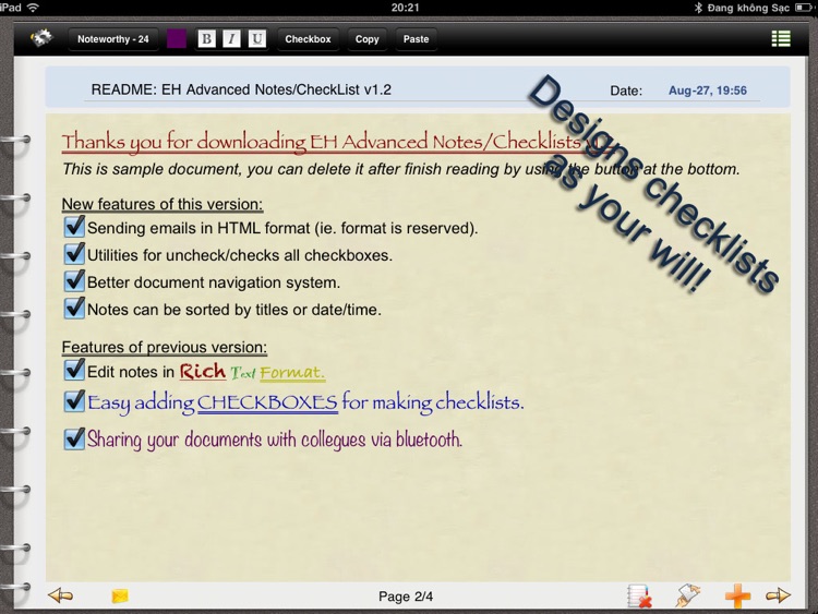 EH Advanced Note - CheckList v1.6 by Nguyen Vu Duc