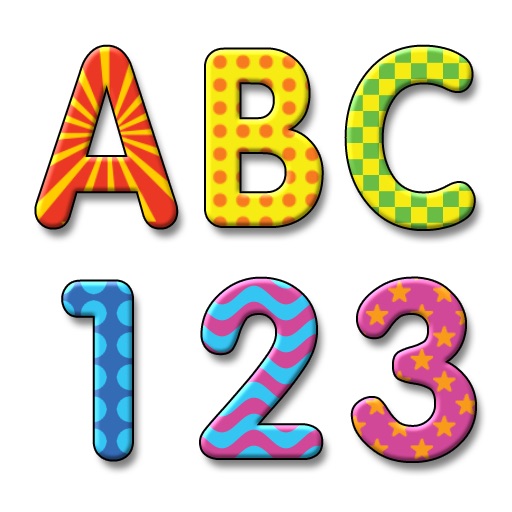 Lek med bokstaver og tall (Norsk alfabet) i App Store