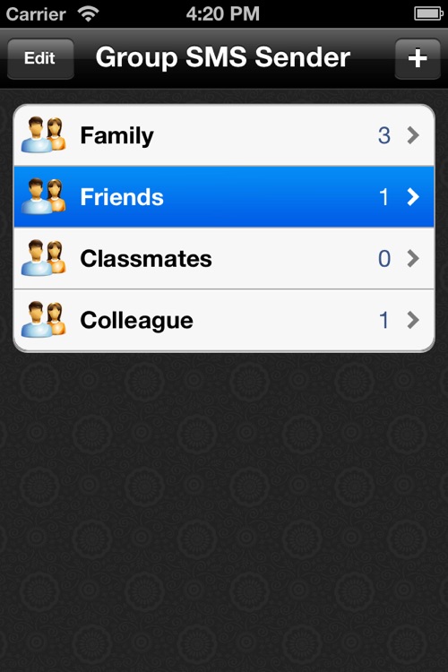 Group Text Message (SMS) Sender by JUNYING ZHANG