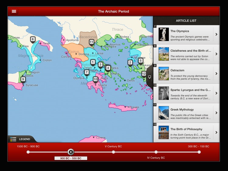 TIMEMAPS History of Ancient Greece - Historical Atlas by EMSE EDAPP, S.L.