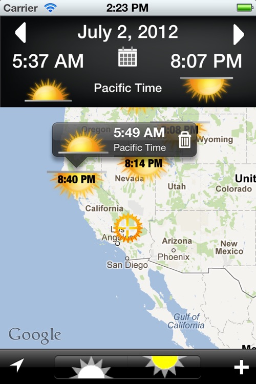 Sunrise Sunset Map by Root Hollow Apps