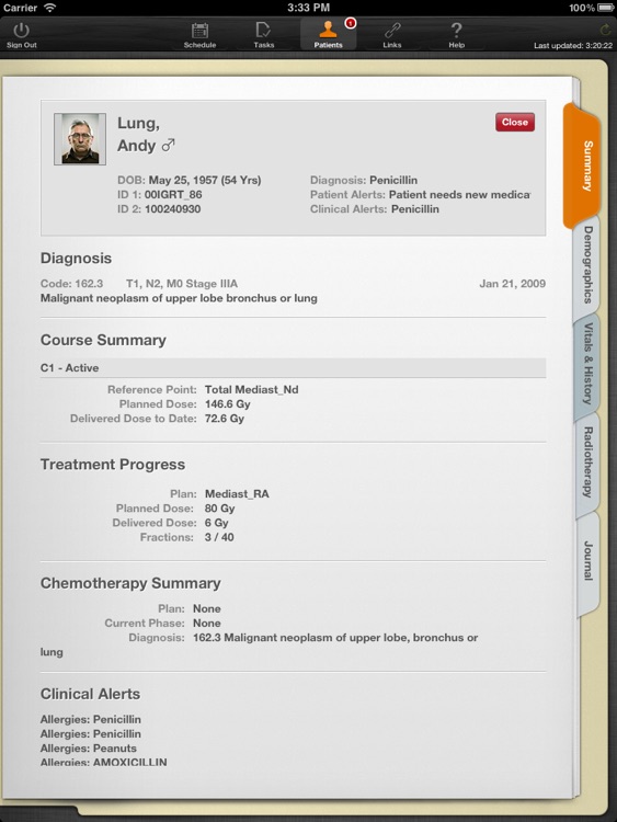 ARIA v11 by Varian Medical Systems, Inc.