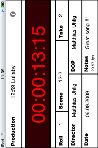 Timecode Slate by Matthias Uhlig