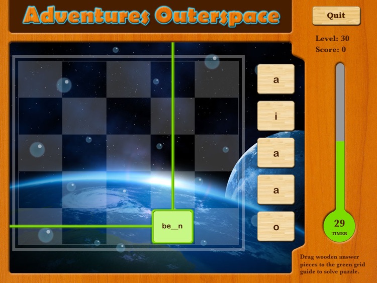 Adventures Outer Space Spelling HD Free Lite by Hien Ton