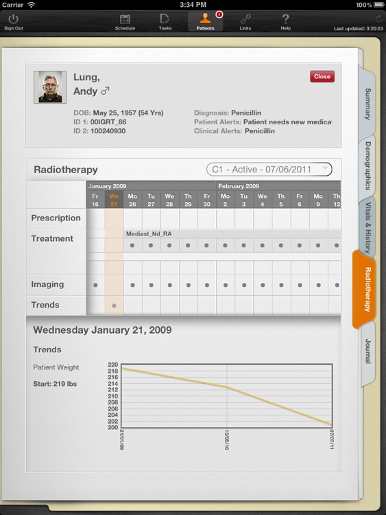 ARIA v11 by Varian Medical Systems, Inc.