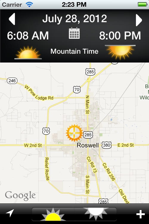 Sunrise Sunset Map by Root Hollow Apps