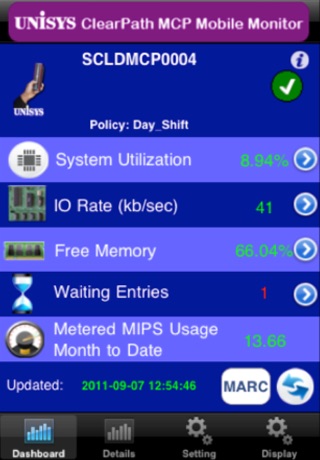 Unisys ClearPath MCP Mobile Monitor by Unisys Corp