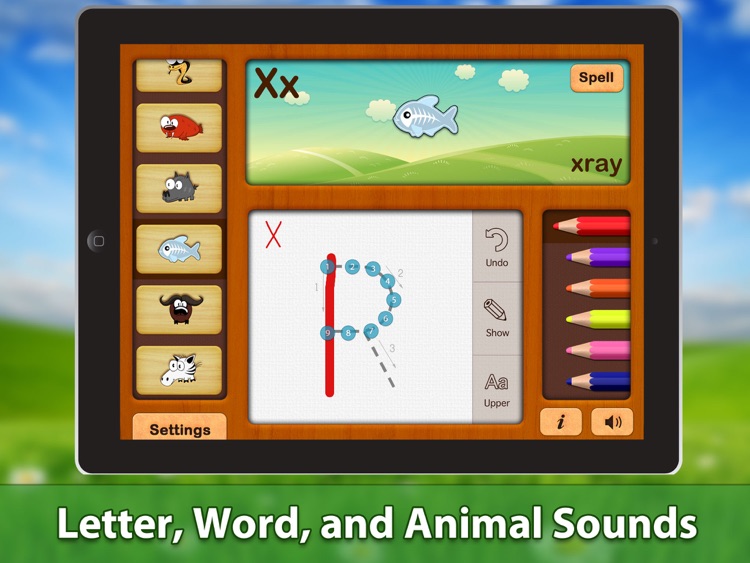 ABC Phonics Animals Writing HD Free Lite - for iPad by Hien Ton