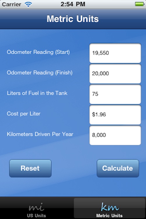 Fuel Cost Calculator (US and Metric) by David Dalcu