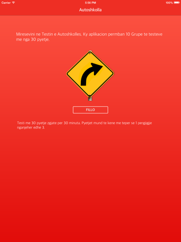 teste online autoshkolla