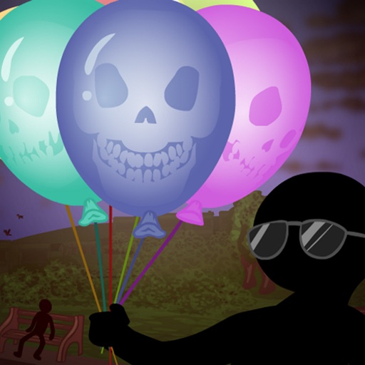 Stickman Death in Quiet Park by Valeriy Shved