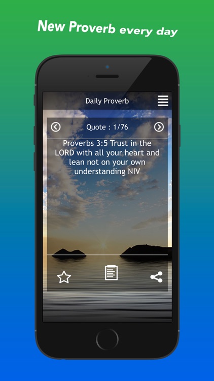 Daily Proverb - Devotional Verses from the Bible by Ryan Bergeron