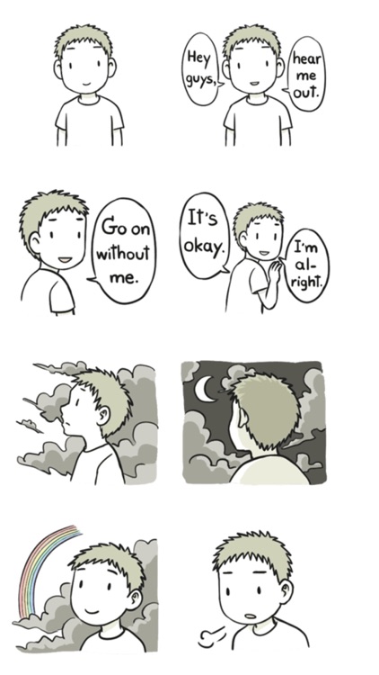 Simple Guy Stickers by Abay Imanberlin