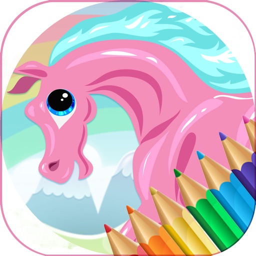 Game For Kids Pony Coloring Book by Natthapong Petsi