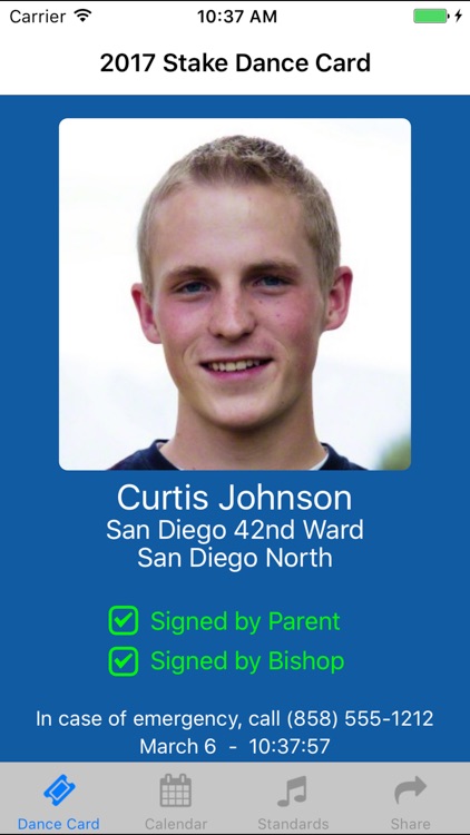 Stake Dance Card by Alan Bird