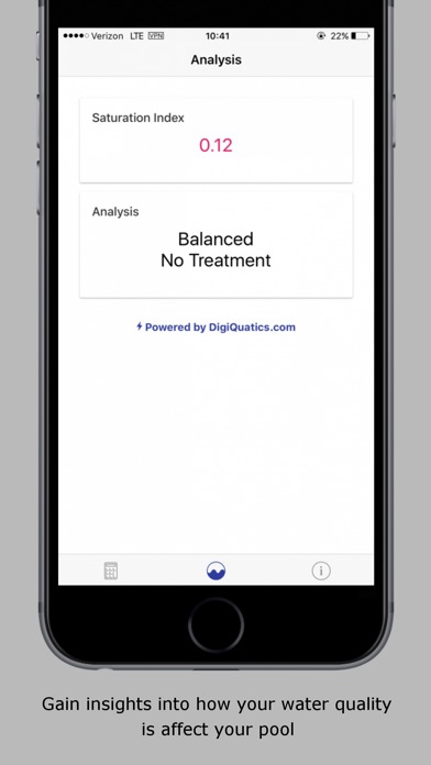 Saturation Index Calculator for iPhone - APP DOWNLOAD