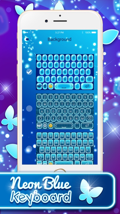 Neon Blue Keyboard Changer: Amazing Keypad Themes by Dimitrije Petkovic