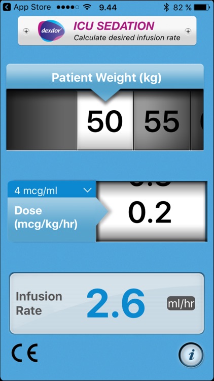 Dexdor Dosing Calculator by Orion Pharma