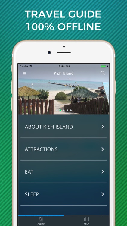 Kish Island Travel Guide with Offline Street Map by Nicolas Martinez