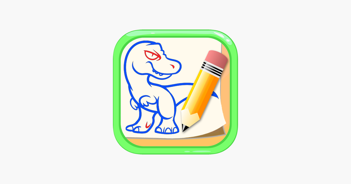 ‎How to Draw Dinosaurs - Dino Drawing and Coloring on the App Store