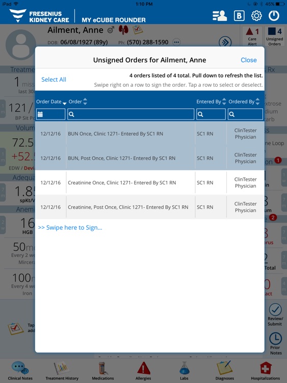 My eCube Rounder by Fresenius Medical Care North America