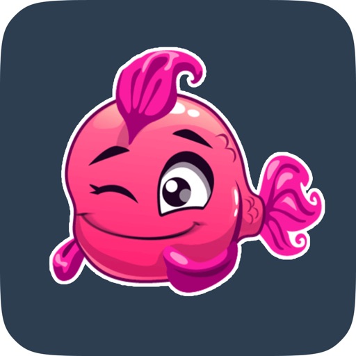 Animated Pink Fish by Michael Goodman