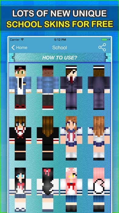 Best School Skins For Minecraft Pocket Edition iPhone App