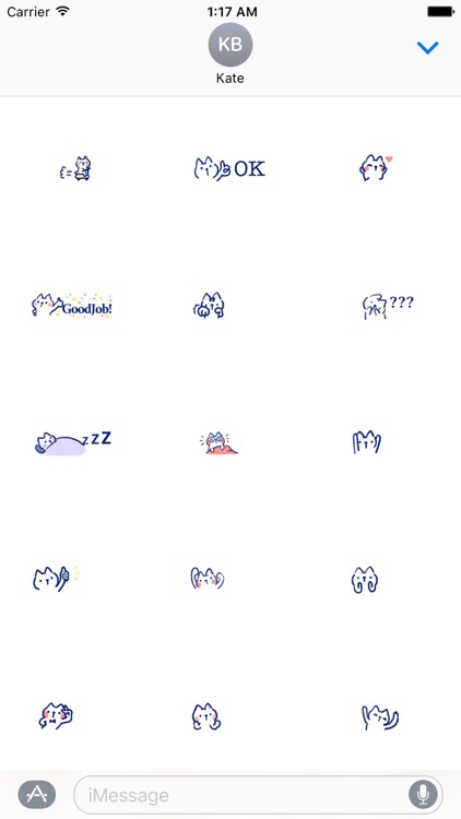 Simple Move Cat Sticker by Nguyen Hoang