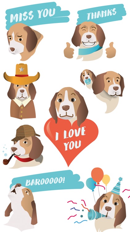 BeagleMoji - Beagle Emojis and Stickers by Marco Borgato