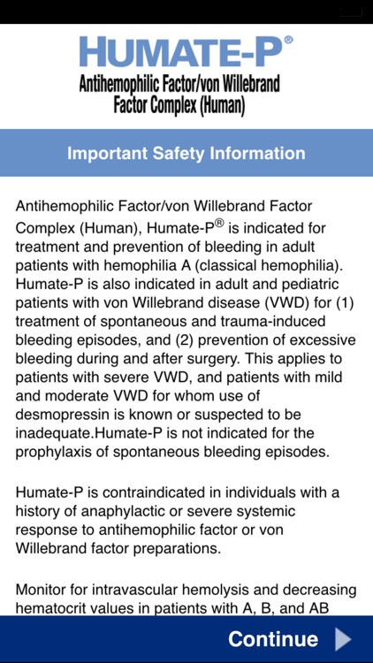 Dosing Calc Humate-P by CSL Behring LLC