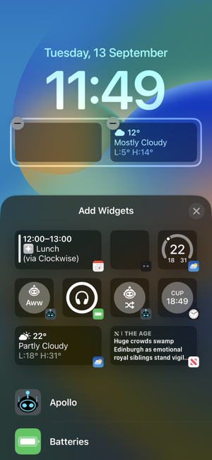 App-Tipp: Widgets frei anordnen am Sperrbildschirm App-Tipp: Widgets frei anordnen am Sperrbildschirm