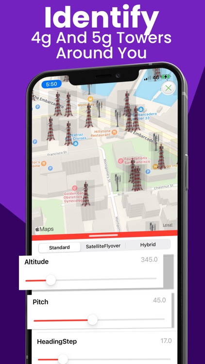 Cell Tower EMF Locator LTE Map by Jose Bello