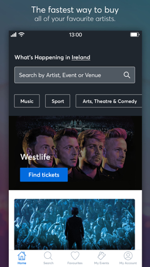 Ticketmaster IE for iPhone - APP DOWNLOAD