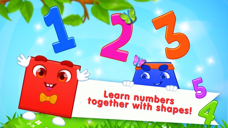 Learning Numbers, Shapes. Game by GoKids!