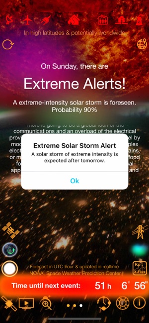 Solar Storm Alert App