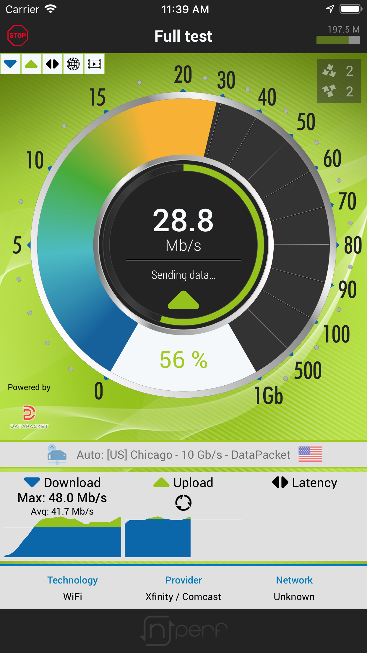 nPerf internet speed test iOS App Stats: Downloads, Users & Ranking in ...