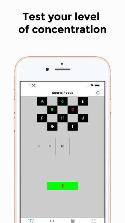 Sports Concentration Test by Rennie Deguara