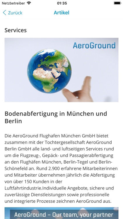 AE Hub - Die AeroGround App by AeroGround Flughafen Muenchen