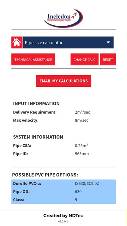 Incledon FlowCalc by New Dimension Technology