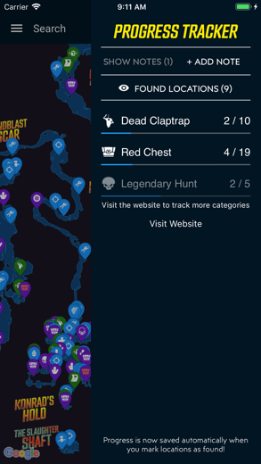 Unofficial Map for BL3 for iPhone - APP DOWNLOAD
