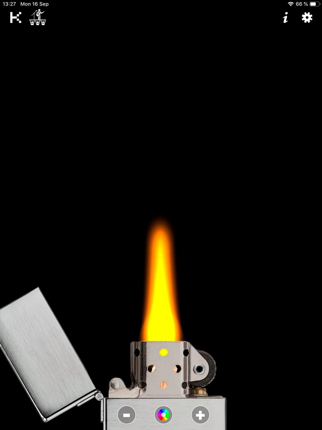 Lit Zippo