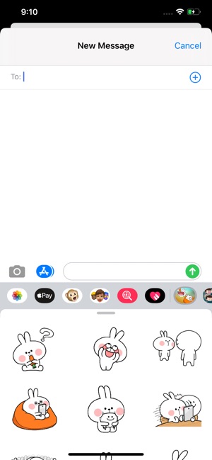 Line App Stickers Rabbit