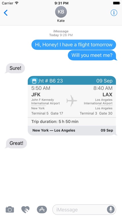 iPhone iMessage Travel Apps