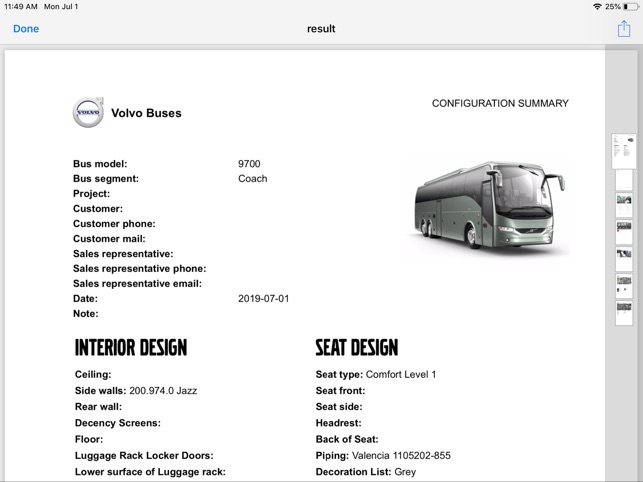 Volvo Bus Interior Design