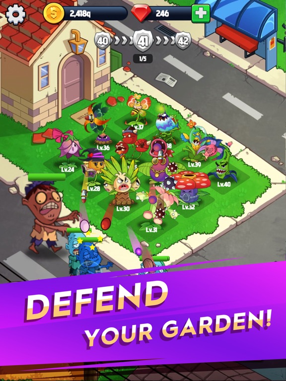 Merge Flowers vs. Zombies for iPhone