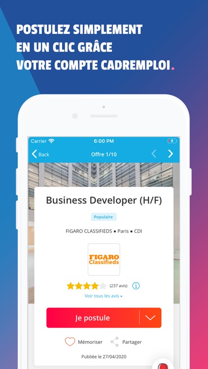 Cadremploi : Offres d’Emploi by Figaro Classifieds