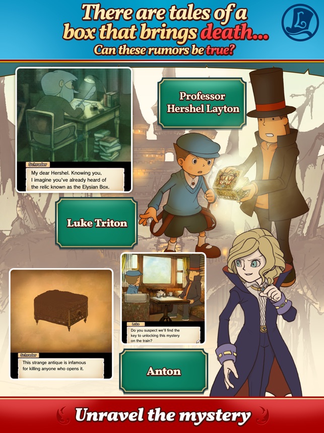 Layton: Diabolical Box in HD on AppGamer.com