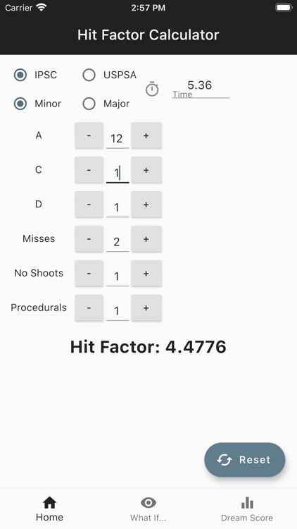 Hit Factor Calculator by Melmac Network