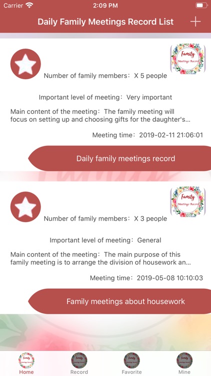 Daily Family Meetings Record by 少如 陈